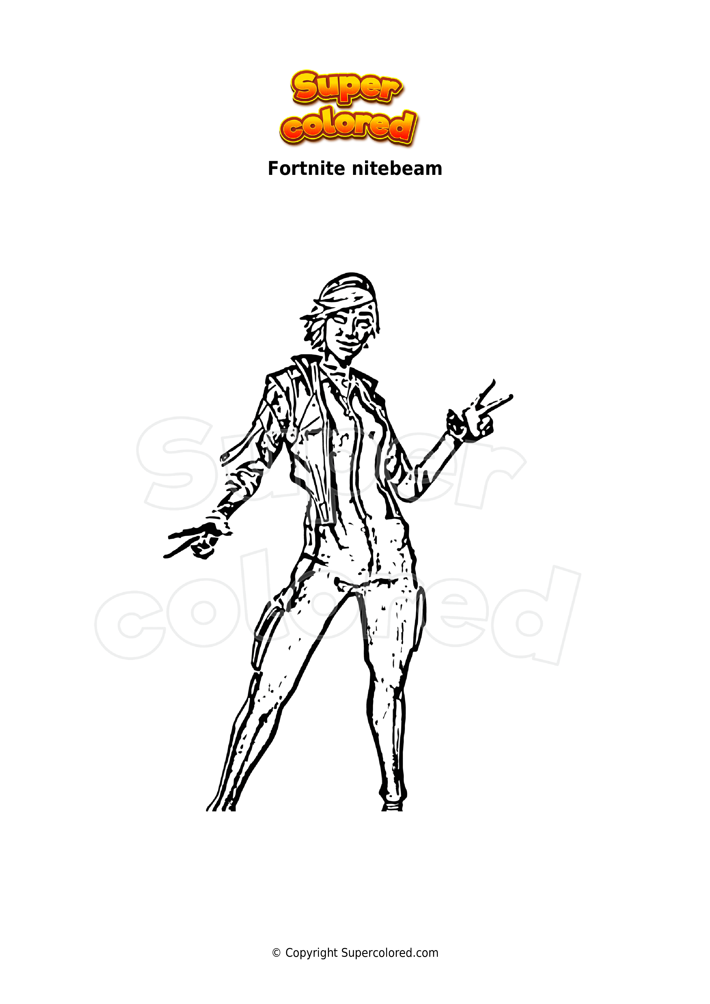 Ausmalbild Fortnite Patch Patroller Supercolored