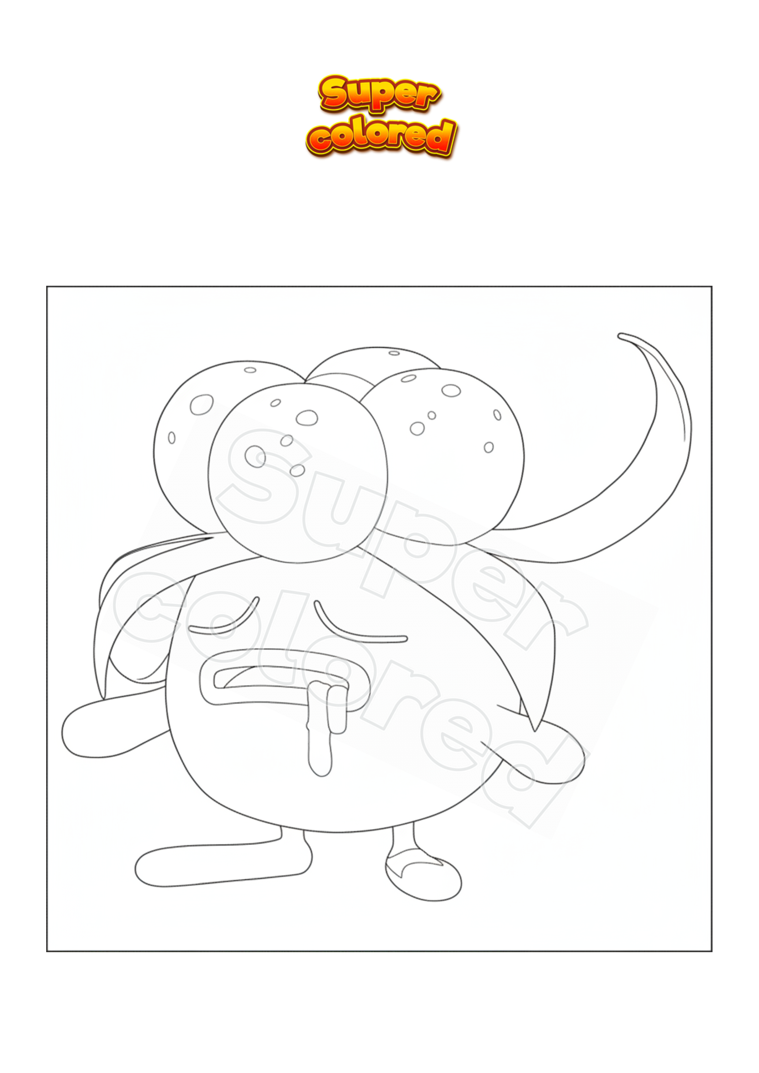 Ausmalbild Marill Pokemon Pokopia