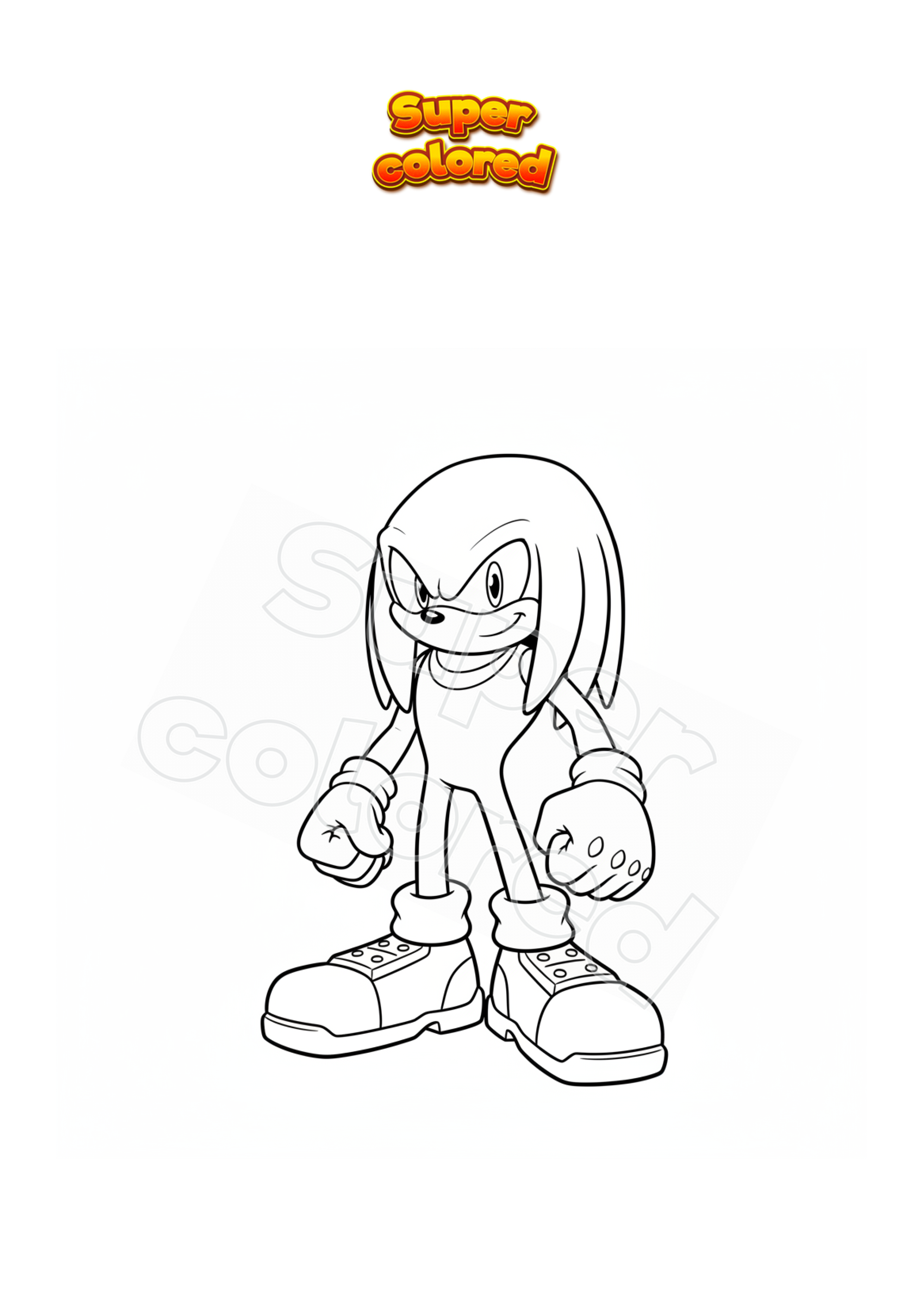 Ausmalbild Sonic the Hedgehog 3 Shadow