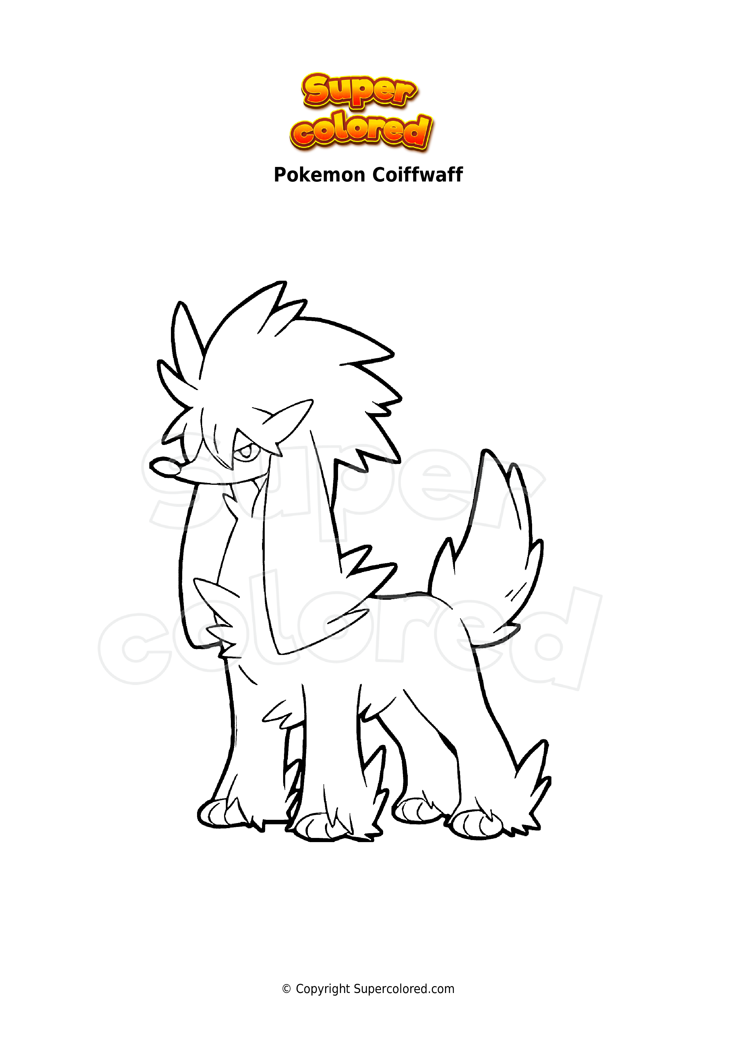 Ausmalbild Pokemon Pixi Supercolored