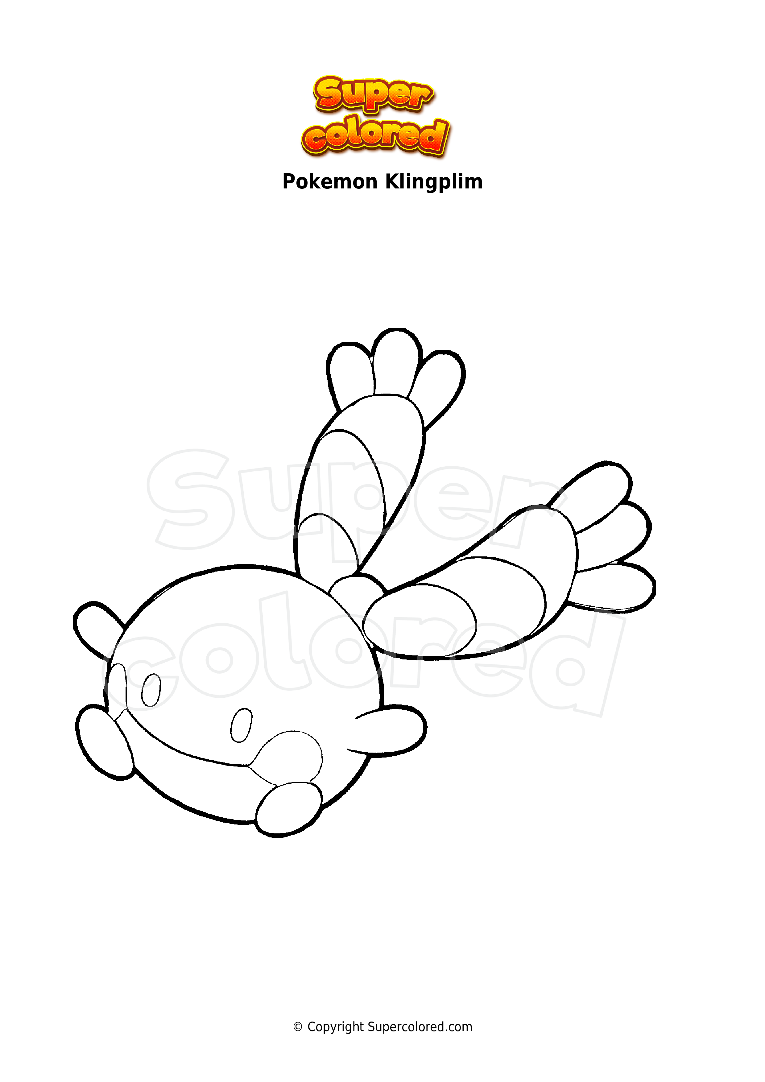 Ausmalbild Pokemon Drapfel Supercolored