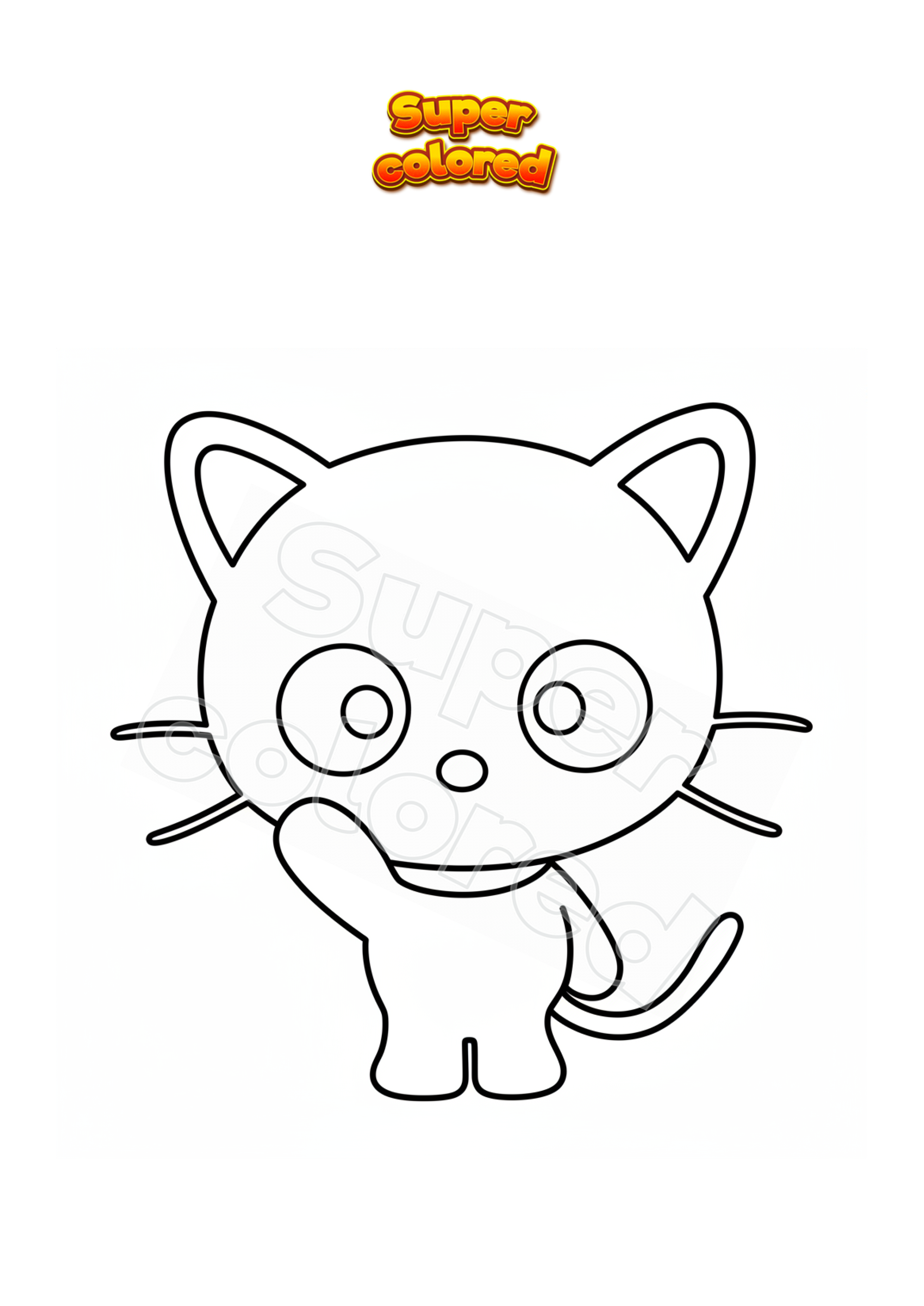 Coloriage Chococat Hello Kitty