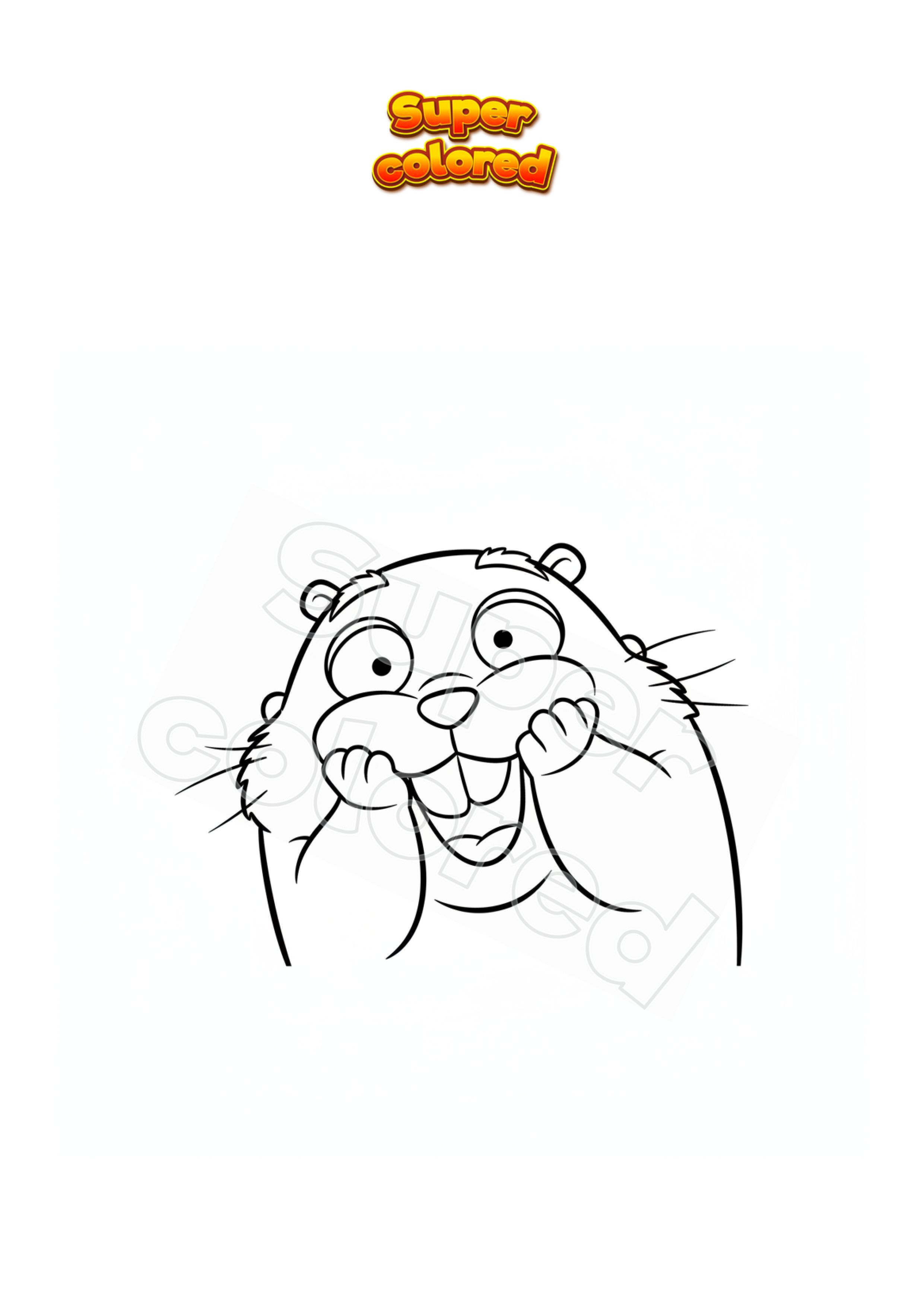 Coloring page Beaver Hoppers