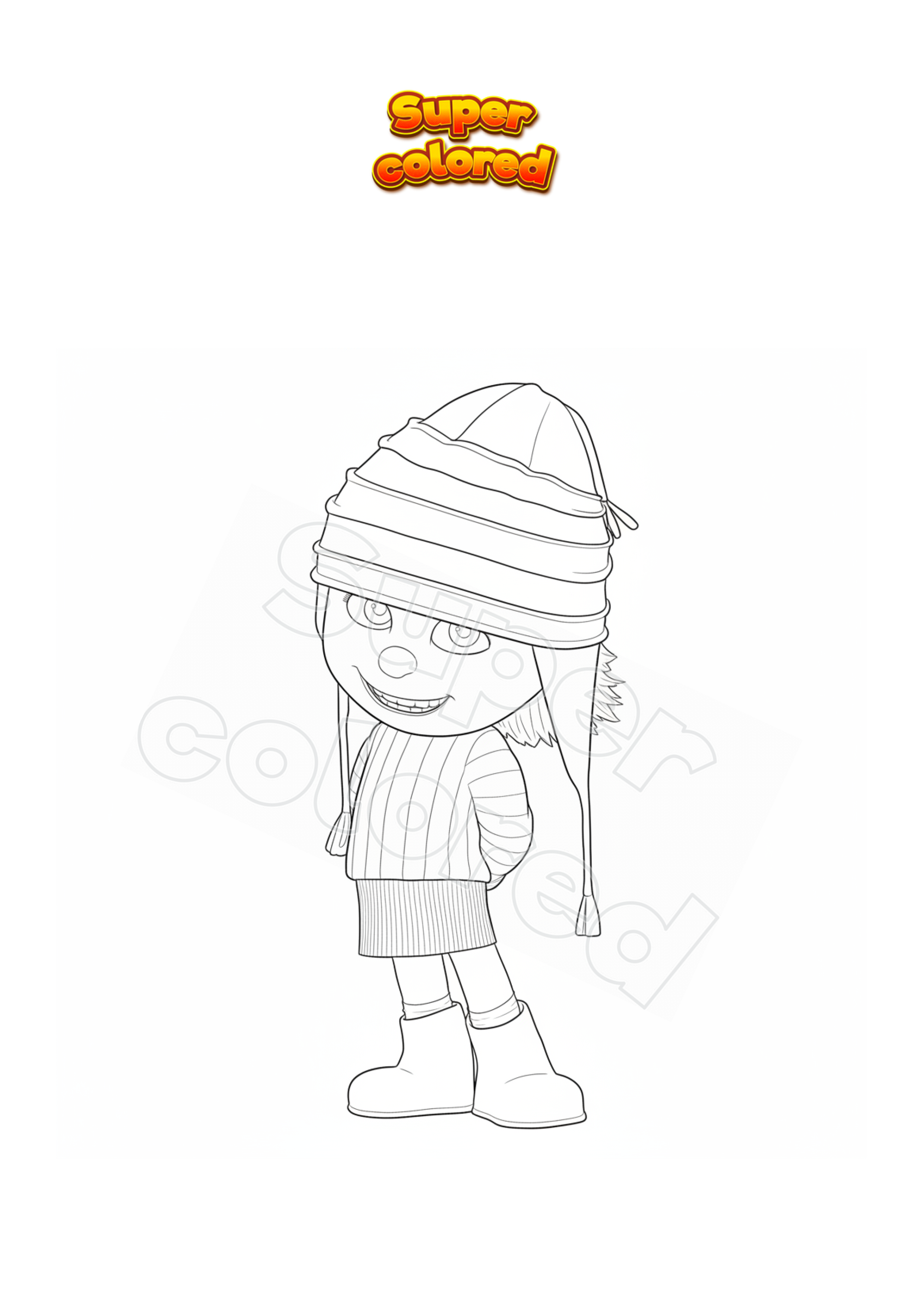 Coloring page Edith in Despicable Me