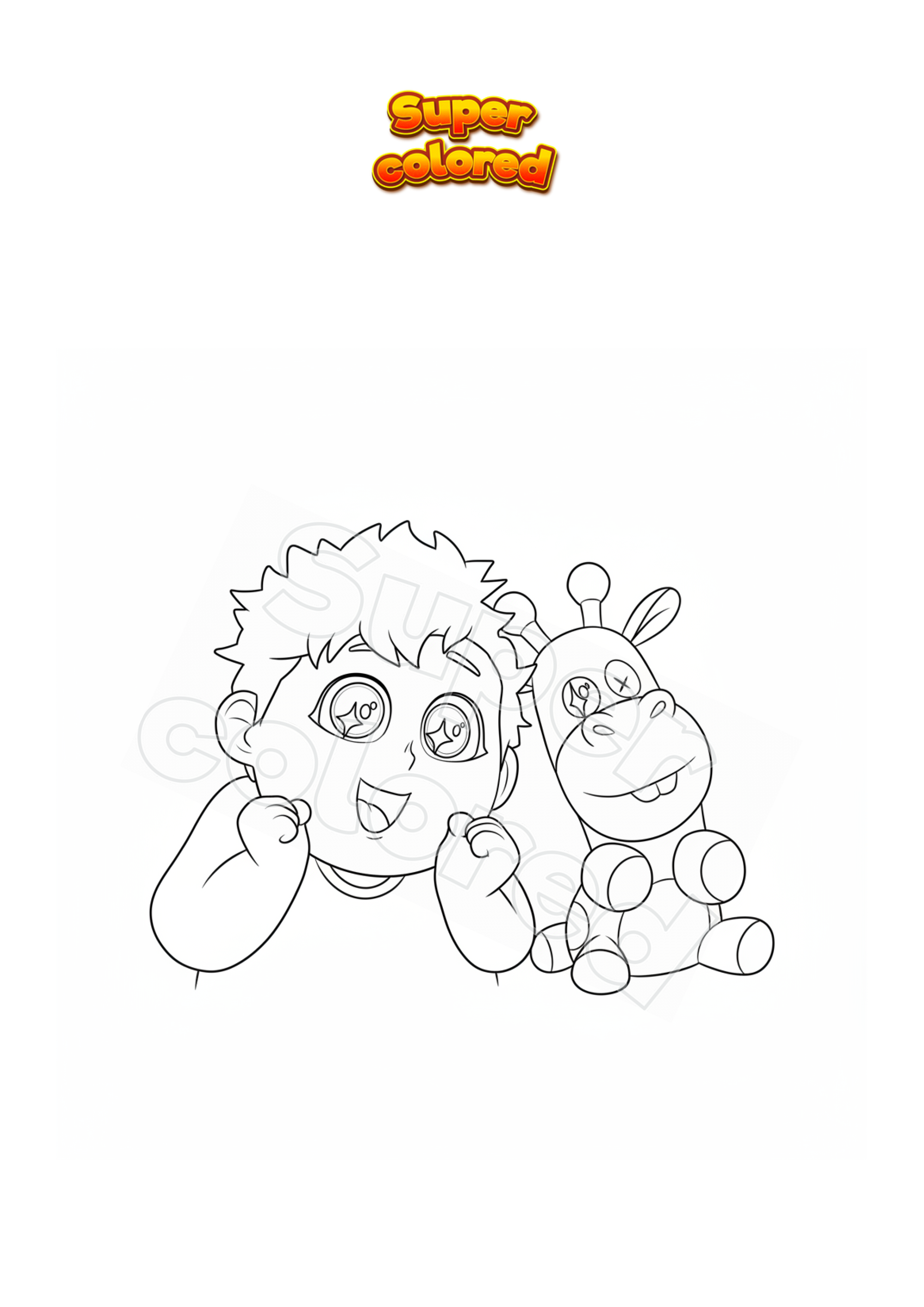 Coloring page Stevie Elliot and Tony Baloney