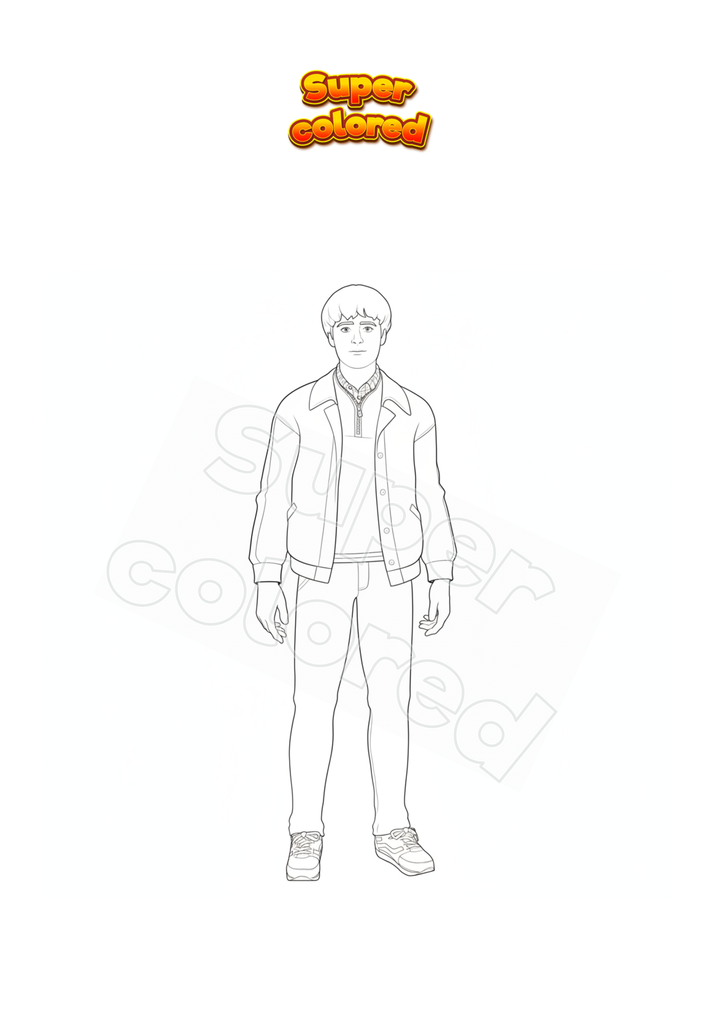 Coloring page Fortnite Scratchy Simpsons Lego