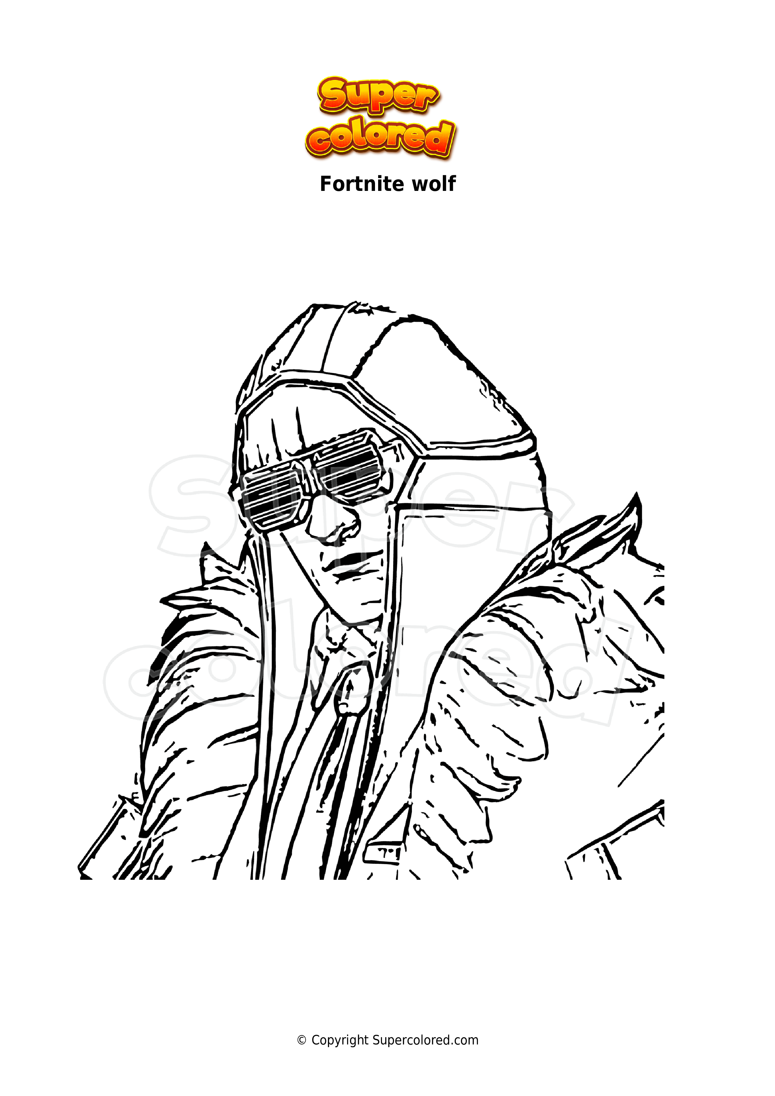 Coloring Page Fortnite Safari Supercolored