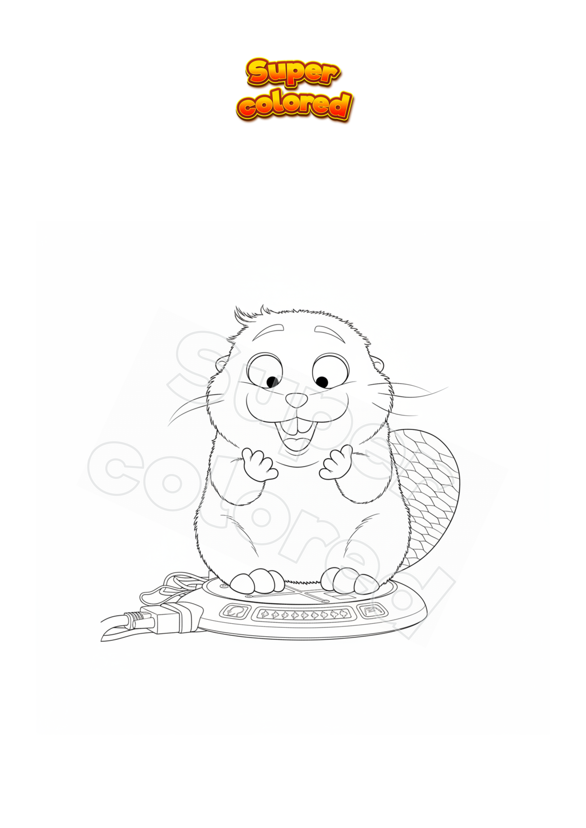Coloring page Beaver Hoppers