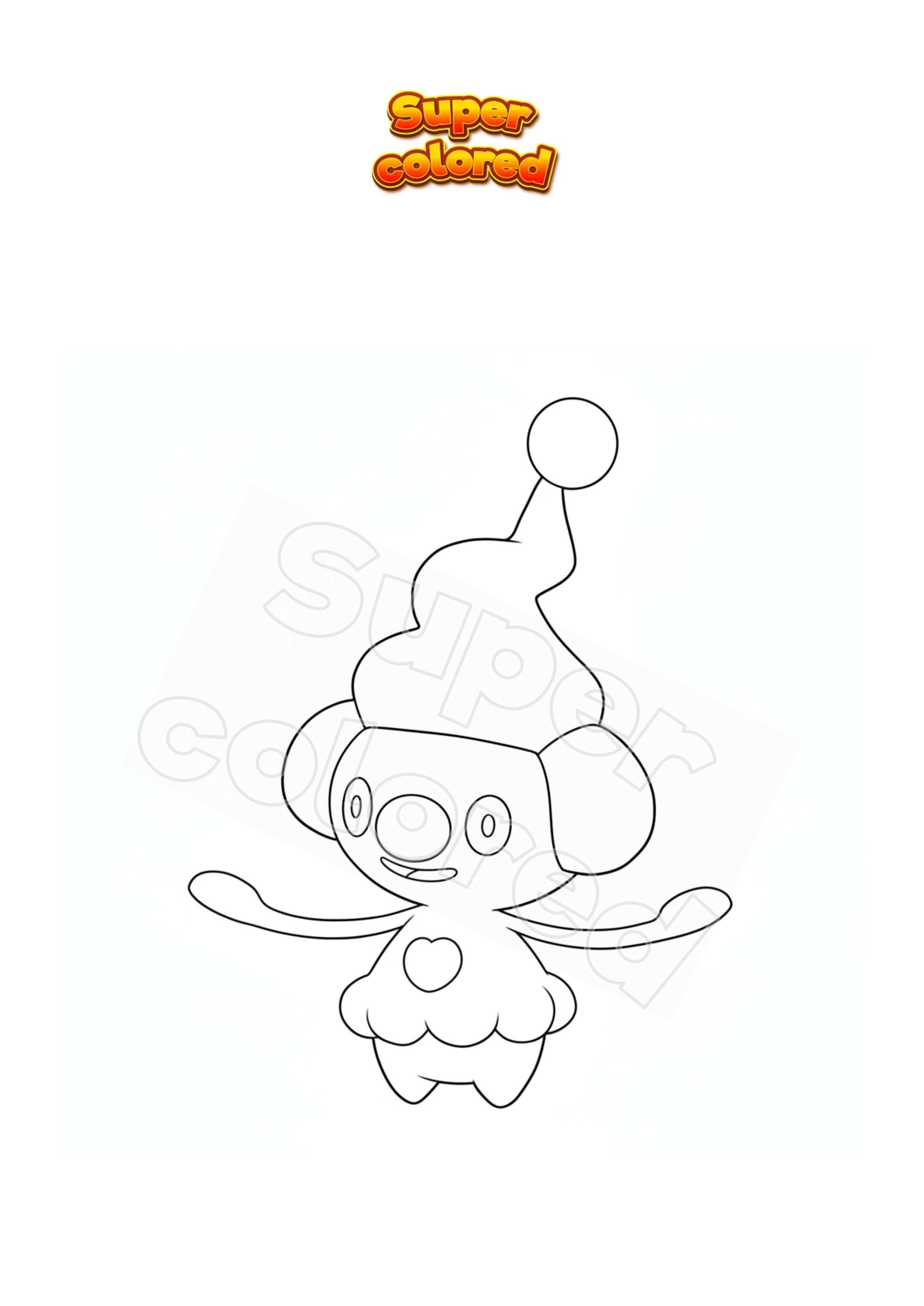 Coloring page Tangela Pokemon Pokopia