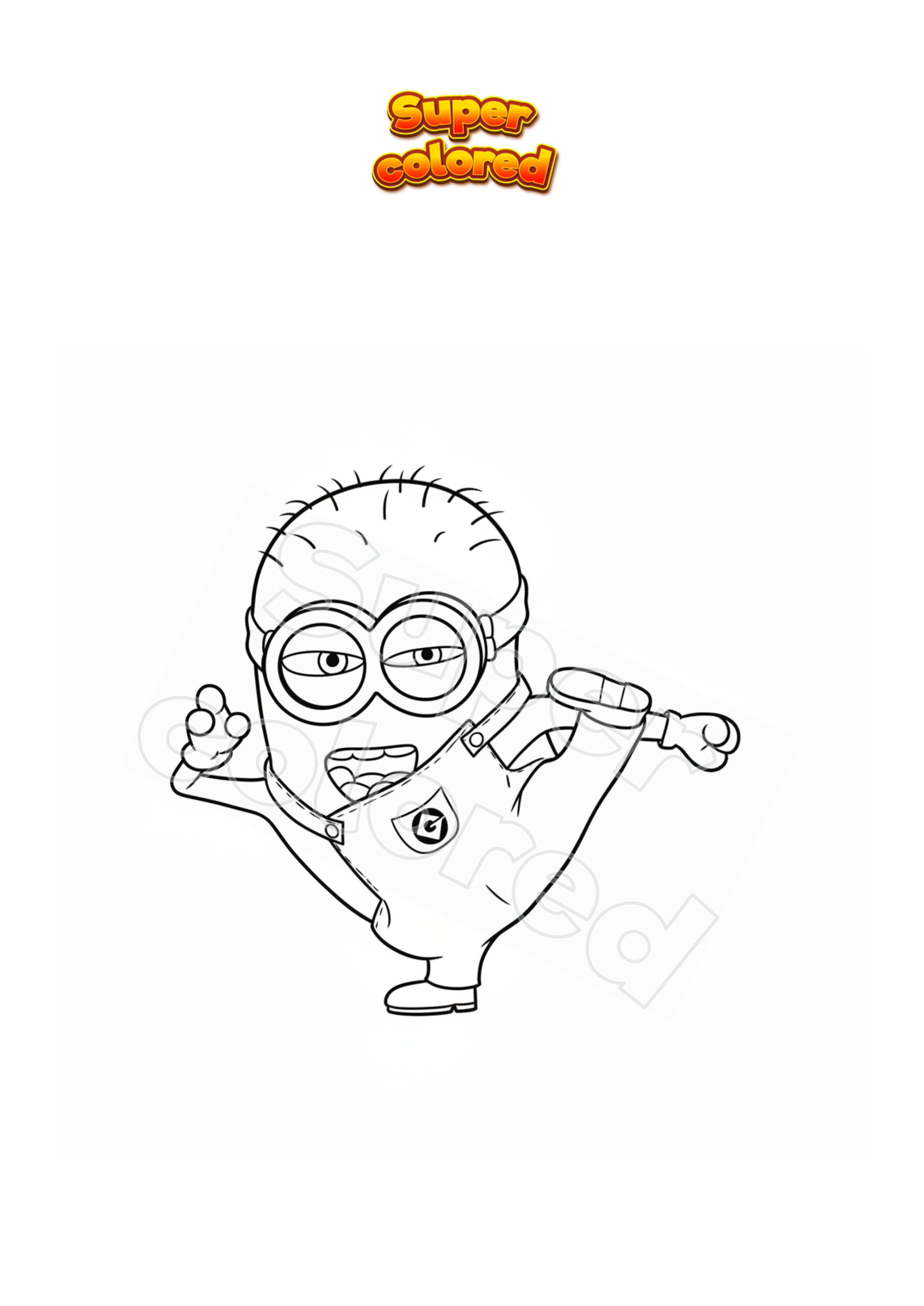 Coloring page Minions Tower