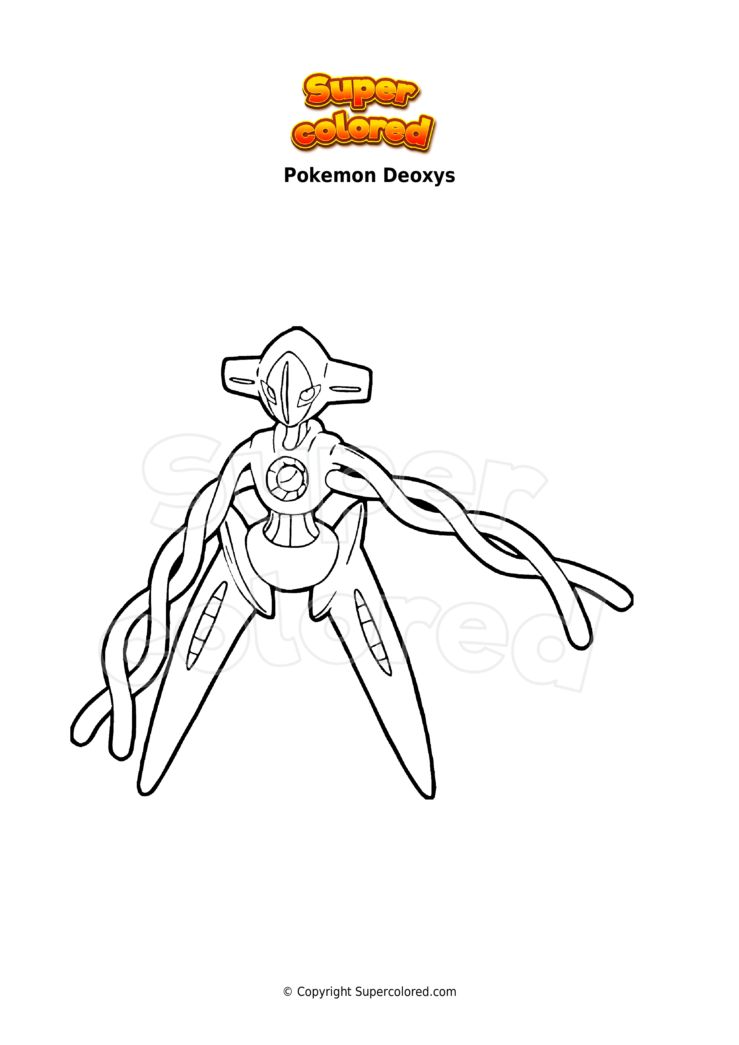 Coloring Page Pokemon Sableye Supercolored