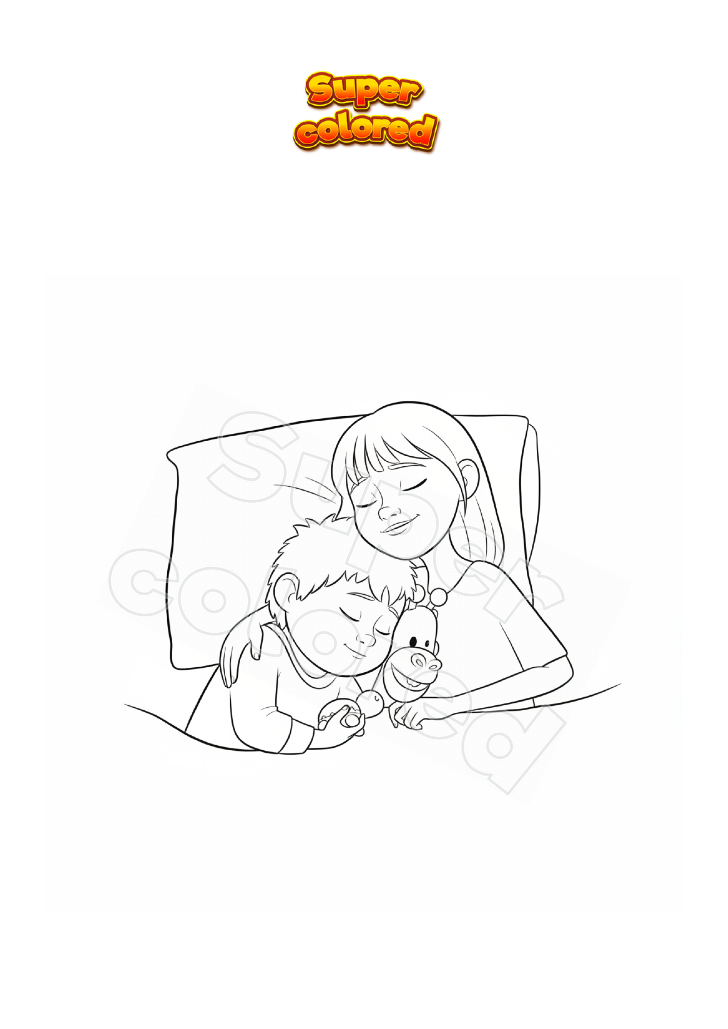 Coloring page Stevie Elliot and Tony Baloney