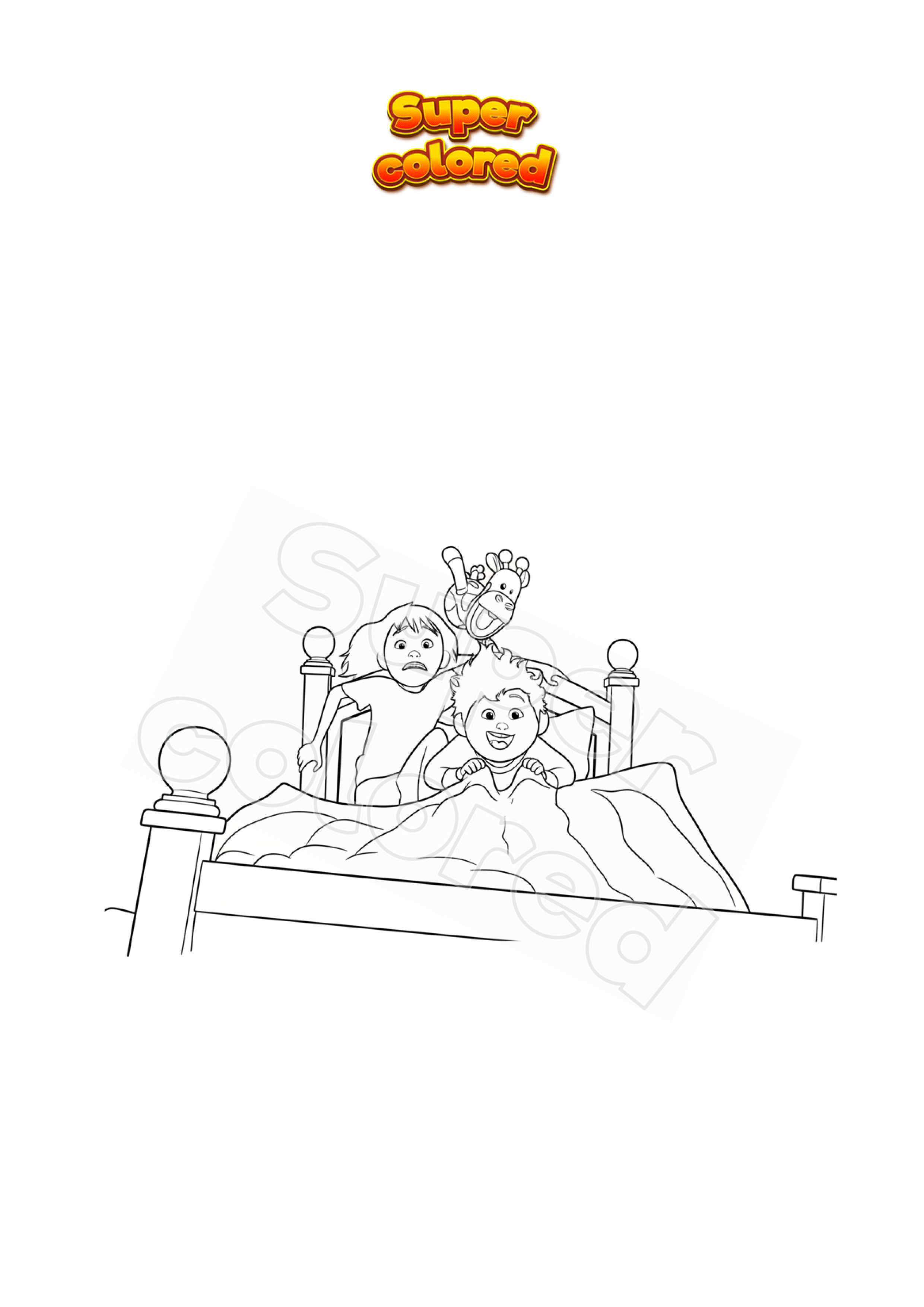 Coloring page Stevie Elliot and Tony Baloney