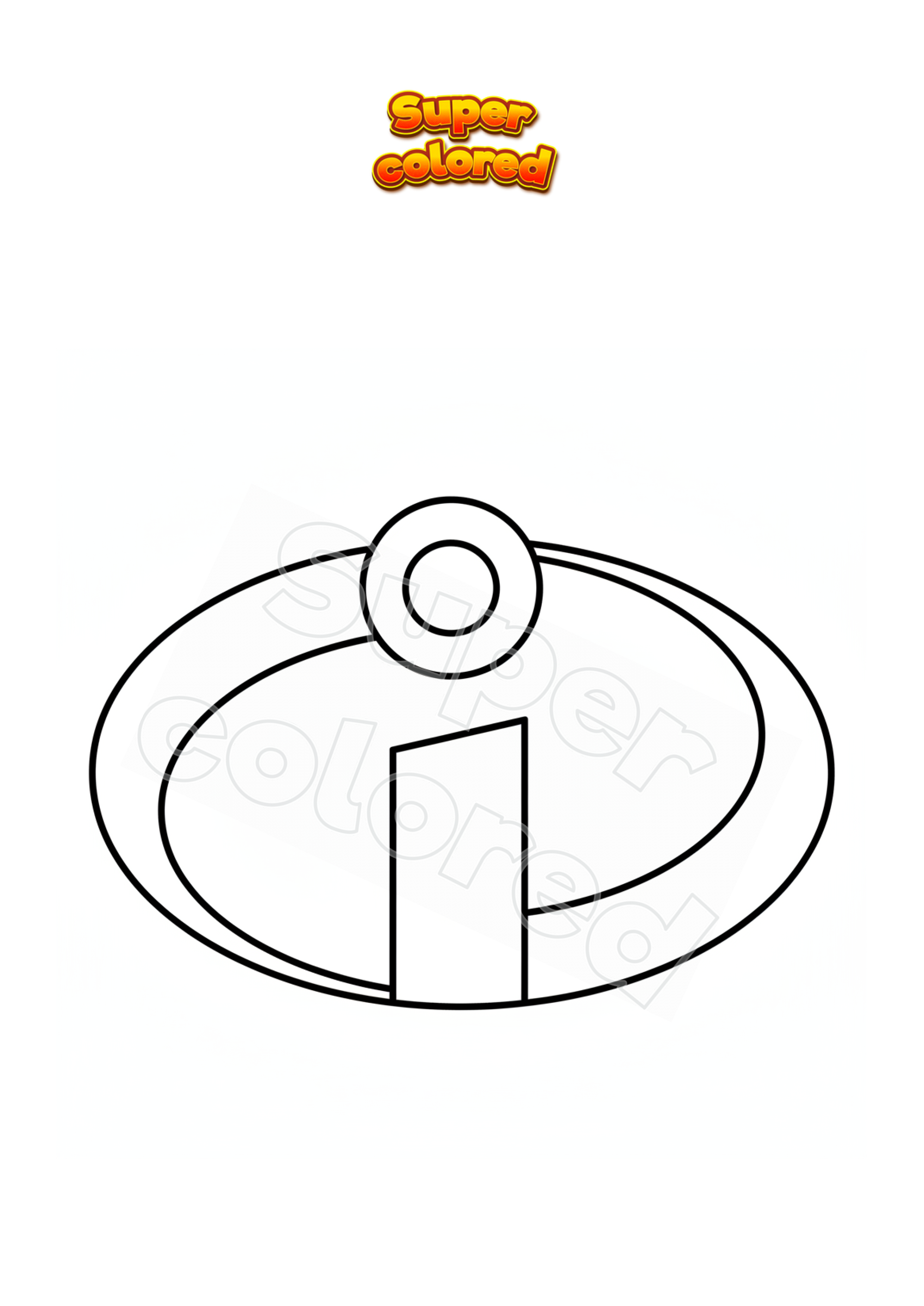 Coloring page Flash runs The Incredibles