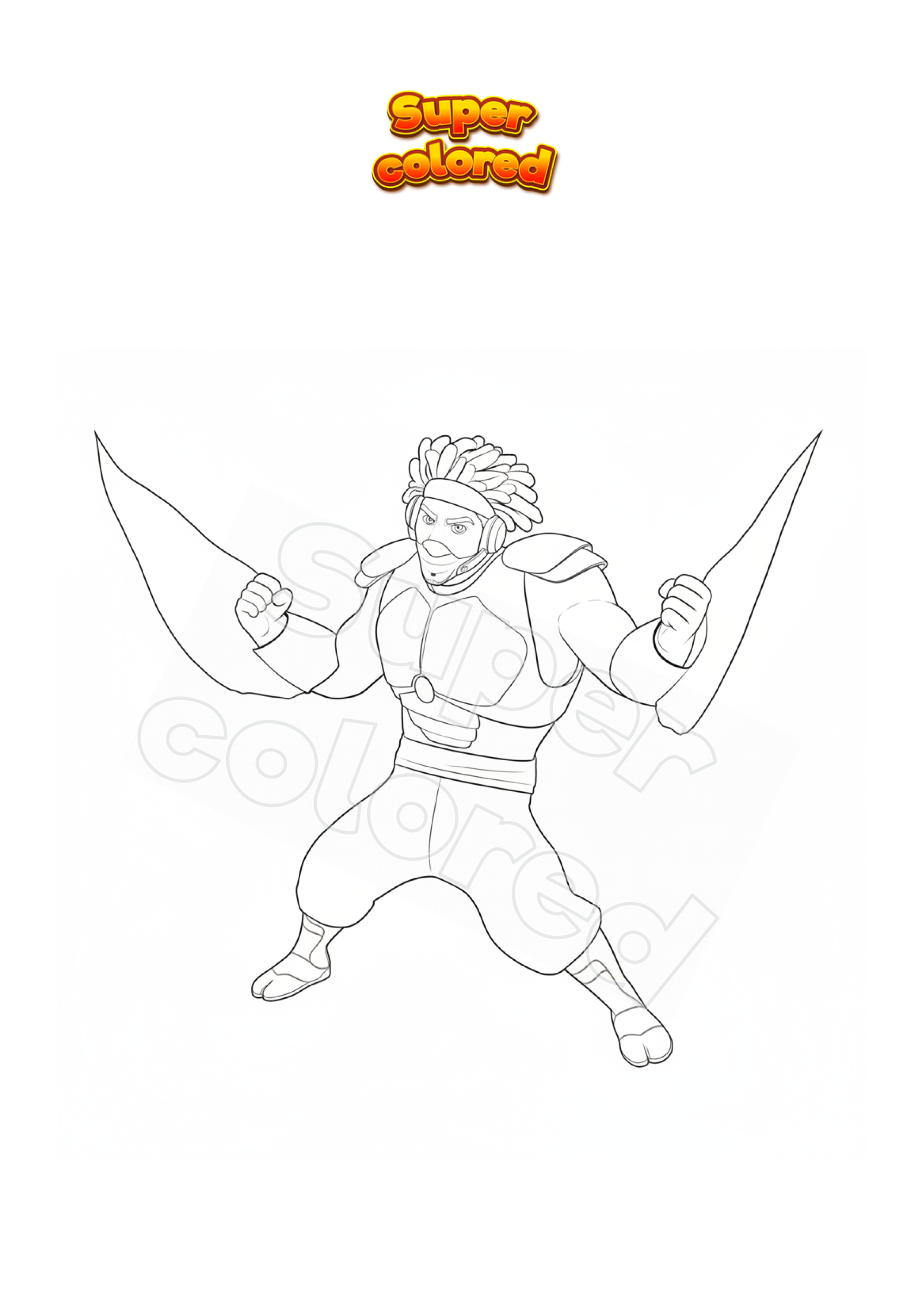 Coloring page Wasabi Big Hero 6