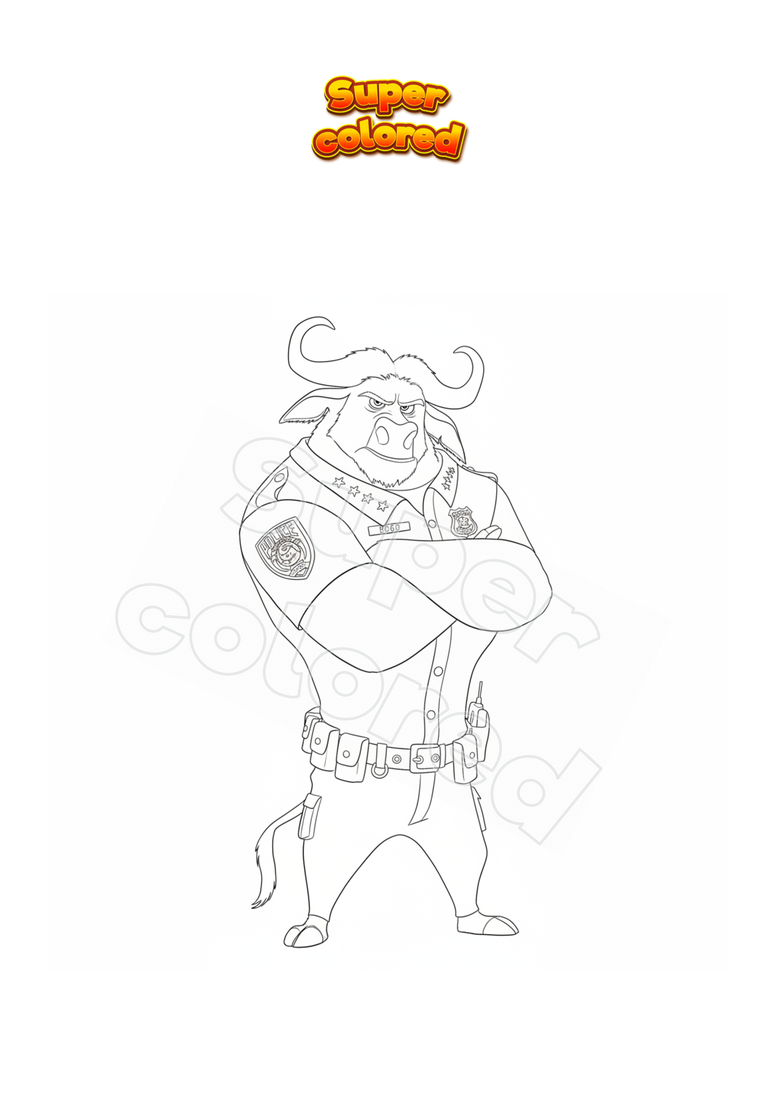 Dibujo para colorear Bogo