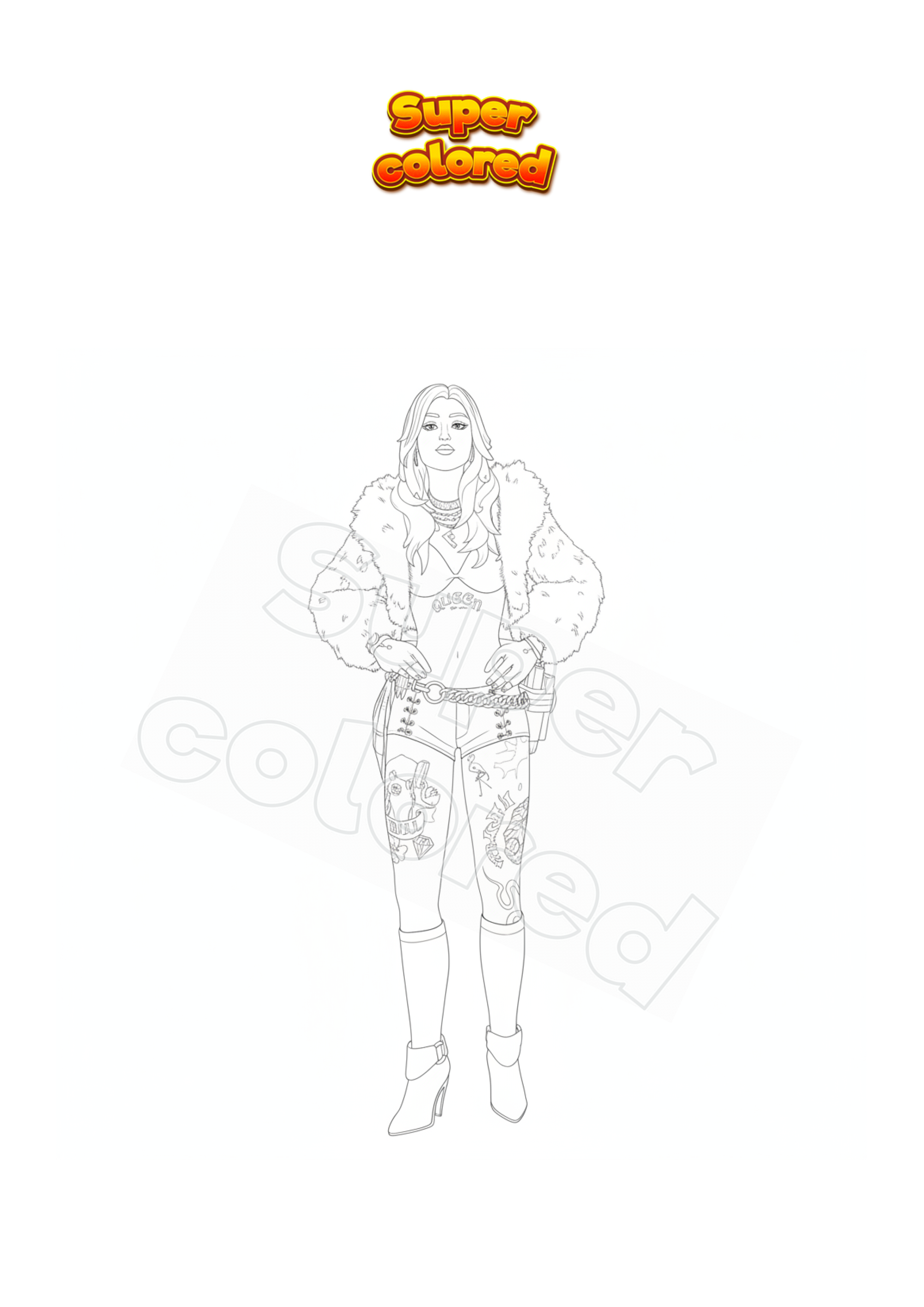 Dibujo para colorear Fortnite Dylan