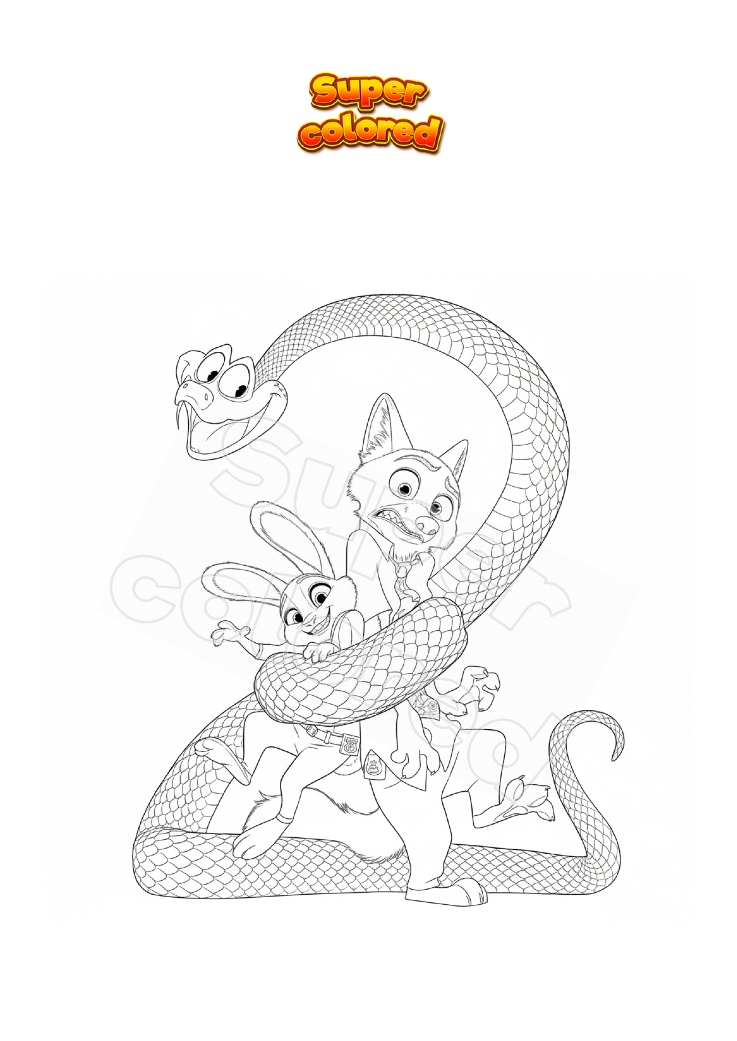 Dibujo para colorear Bogo