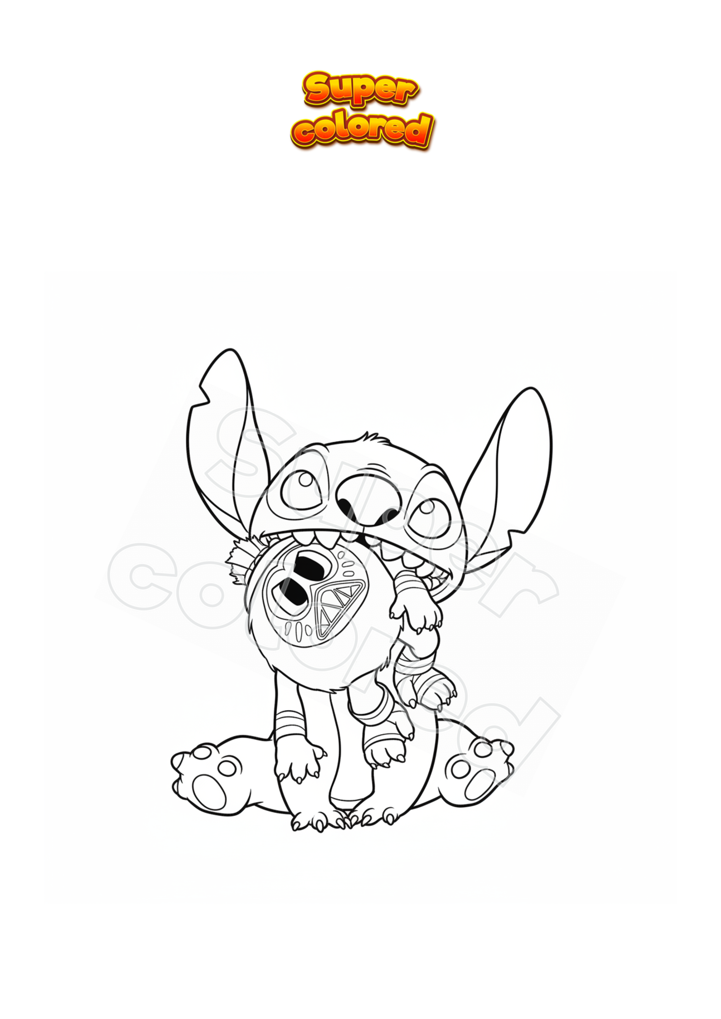 Dibujo para colorear La película de Lilo y Stitch - Supercolored.com