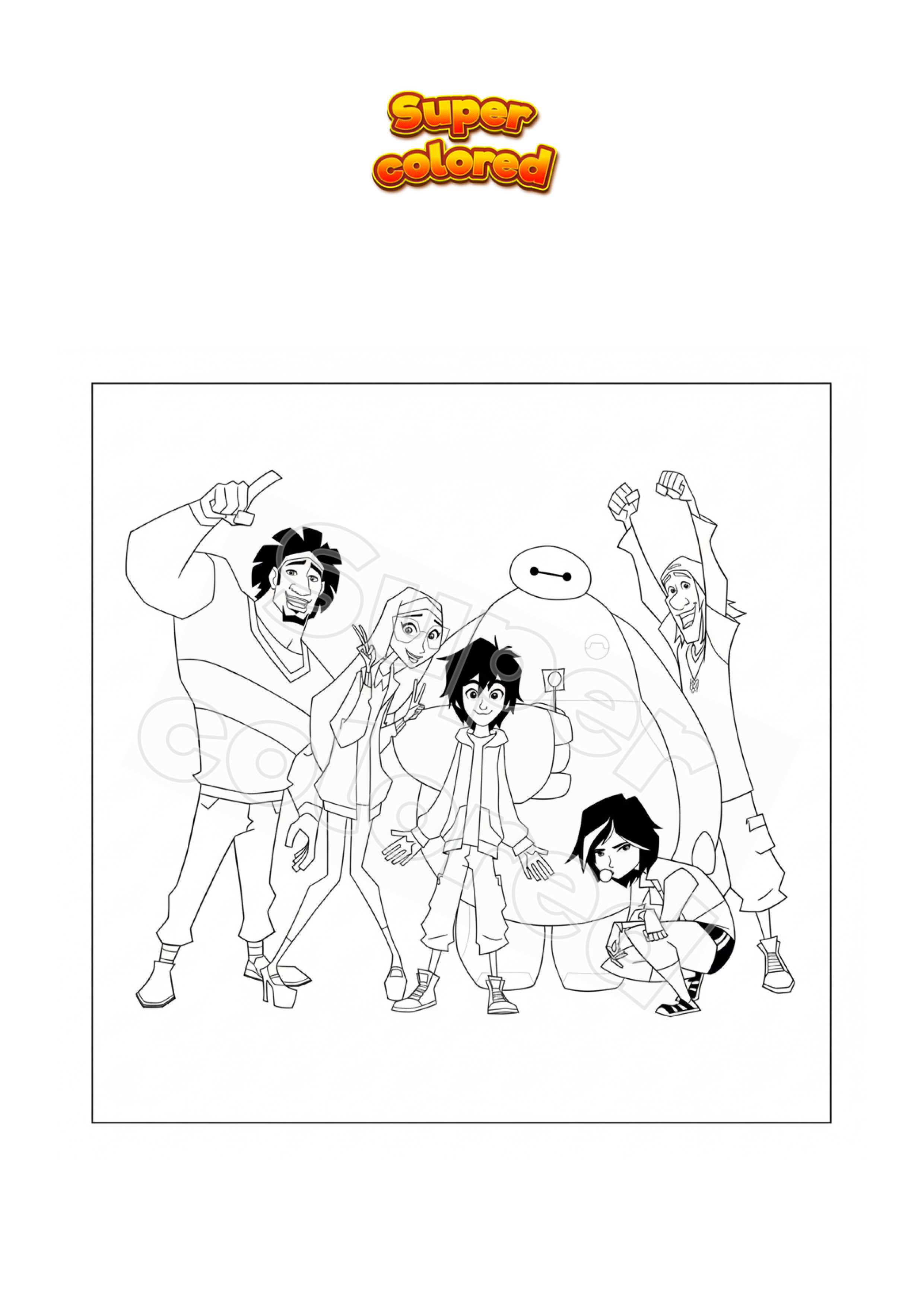 Dibujo para colorear Microbot Big Hero 6