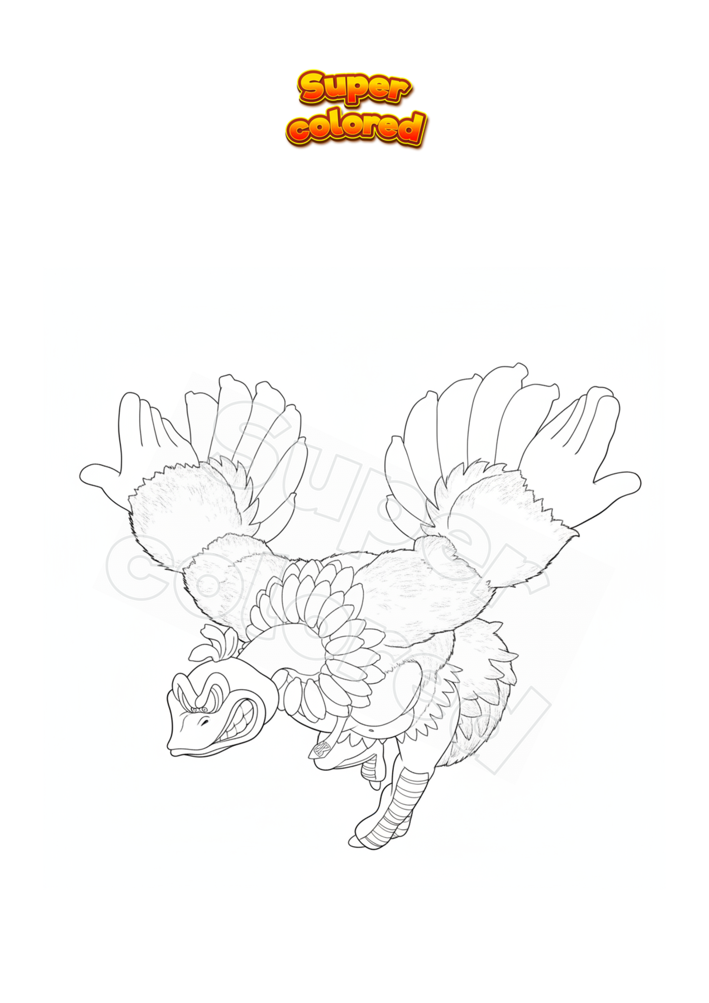Disegno da colorare Donkey Kong Bananza masso