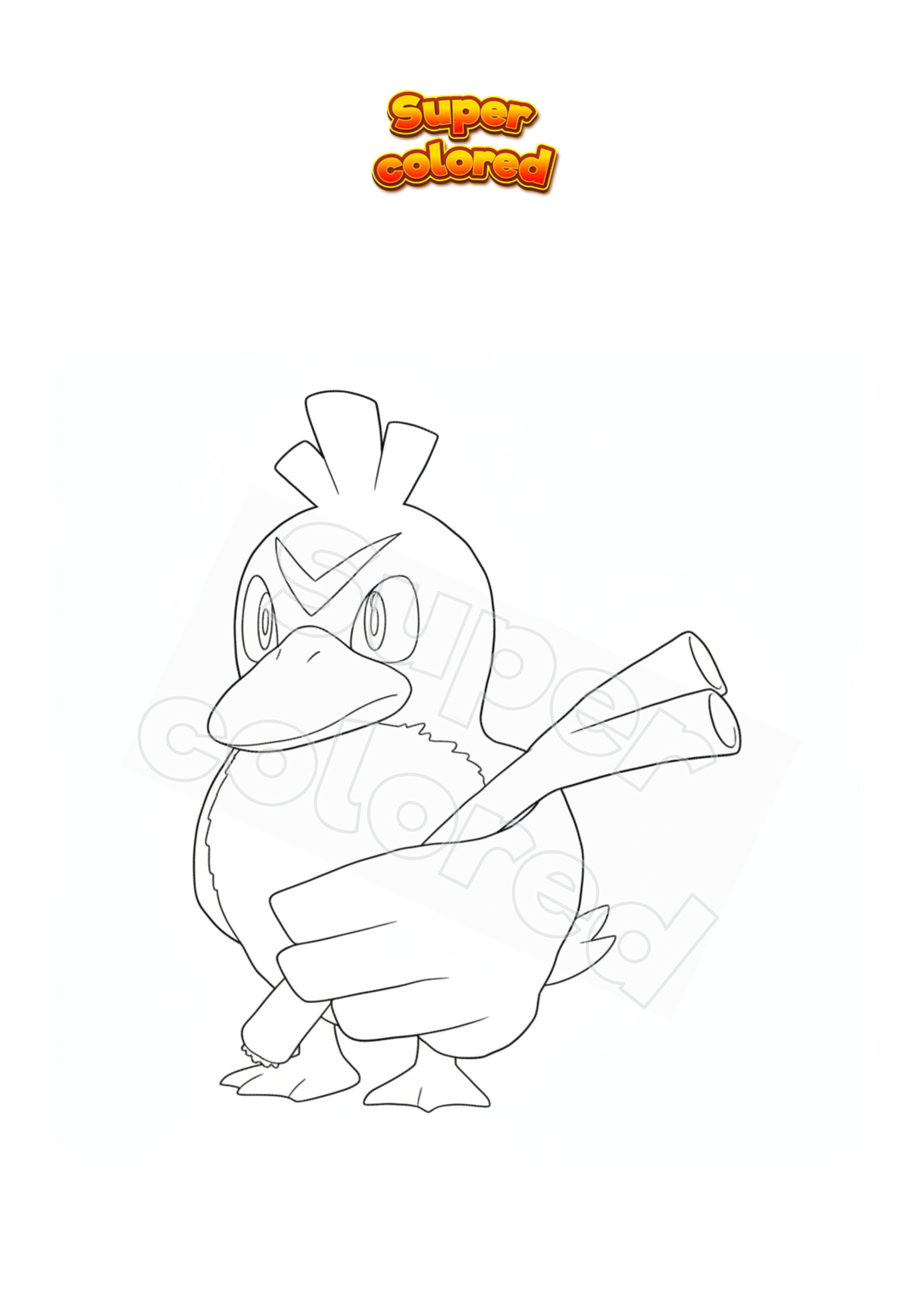 Disegno da colorare Marill Pokemon Pokopia