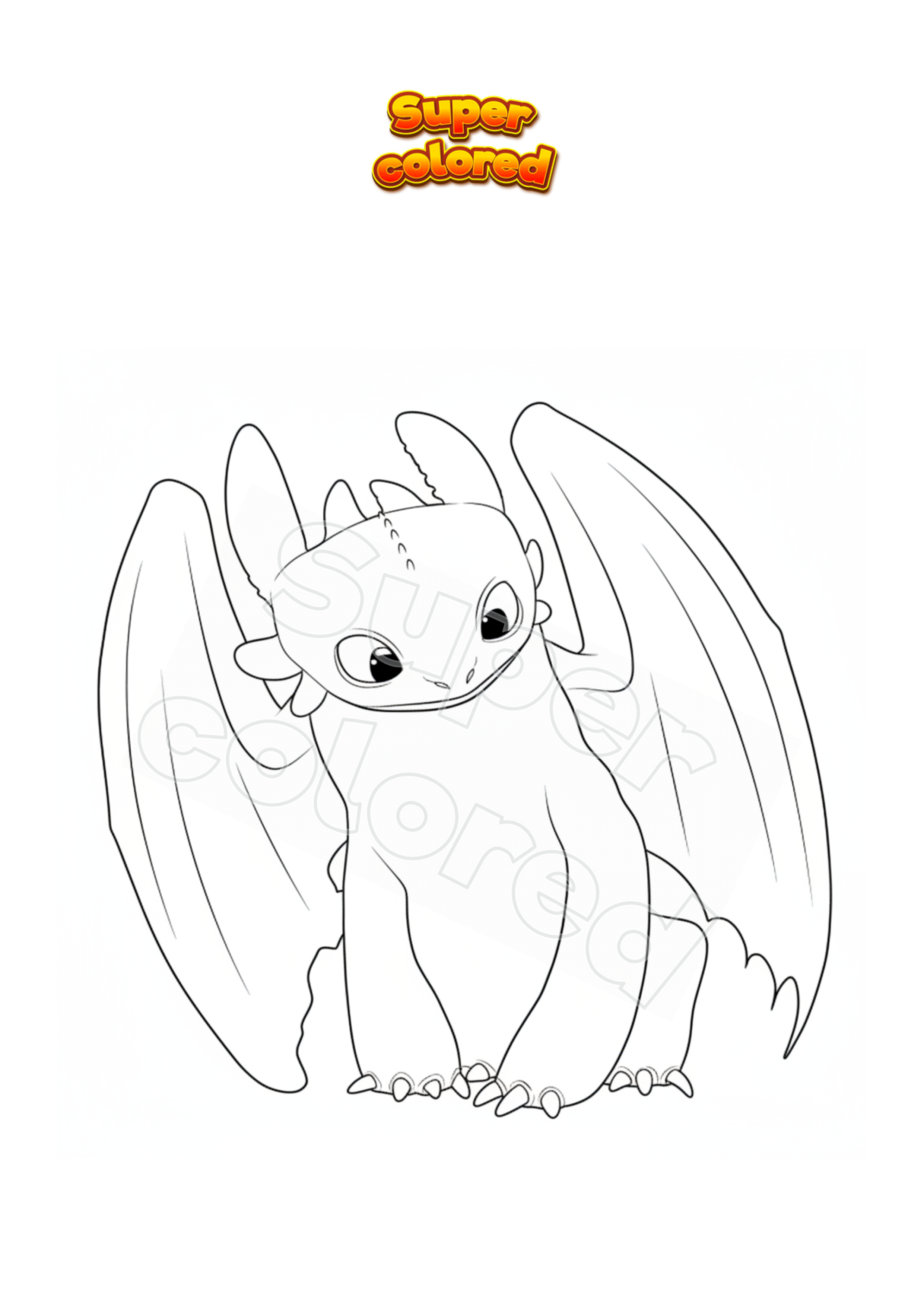 Disegno da colorare Furia buia in Dragon Trainer