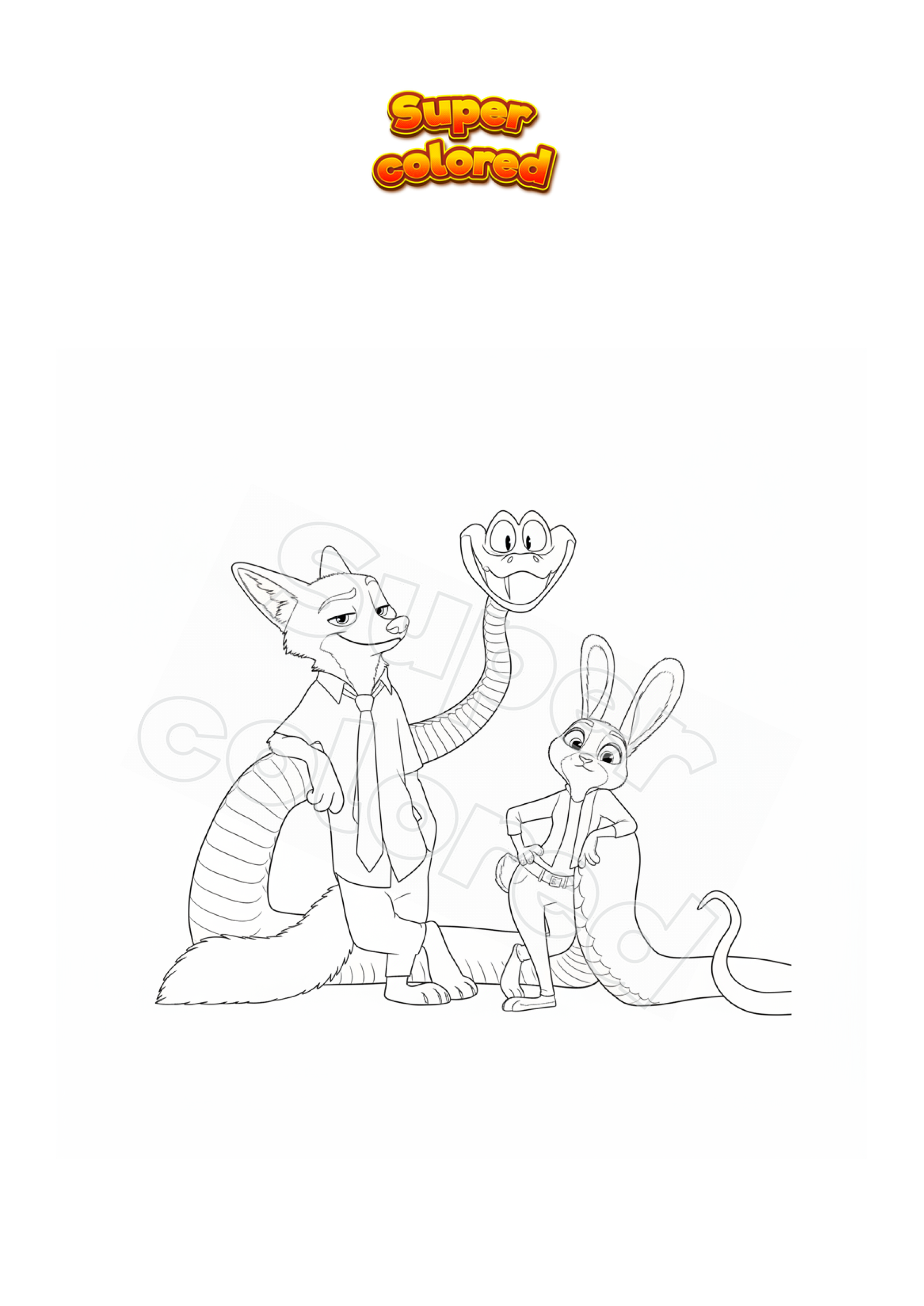 Disegni Da Colorare Zootropolis 2