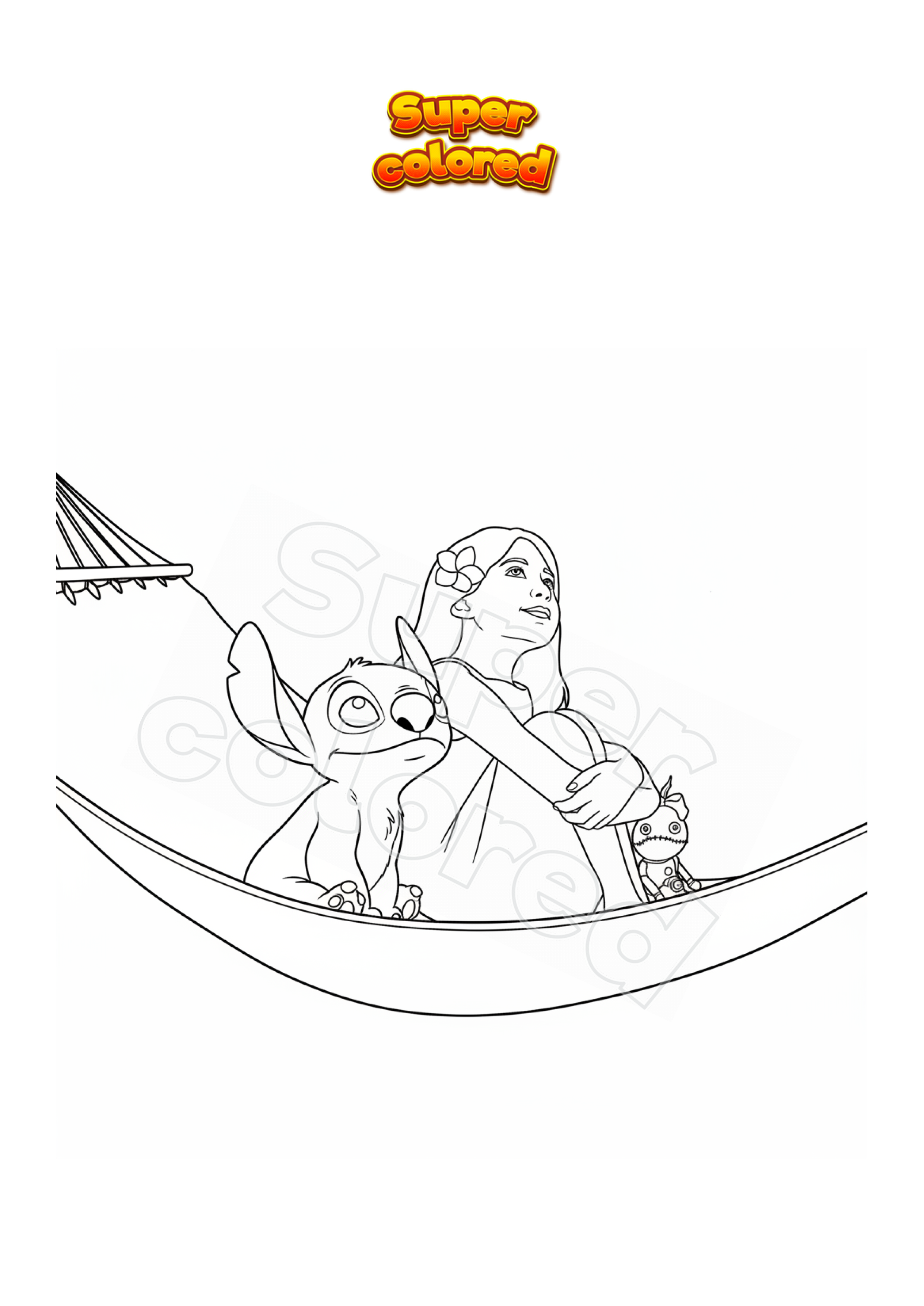 Disegni Da Colorare - Lilo & Stitch - Supercolored